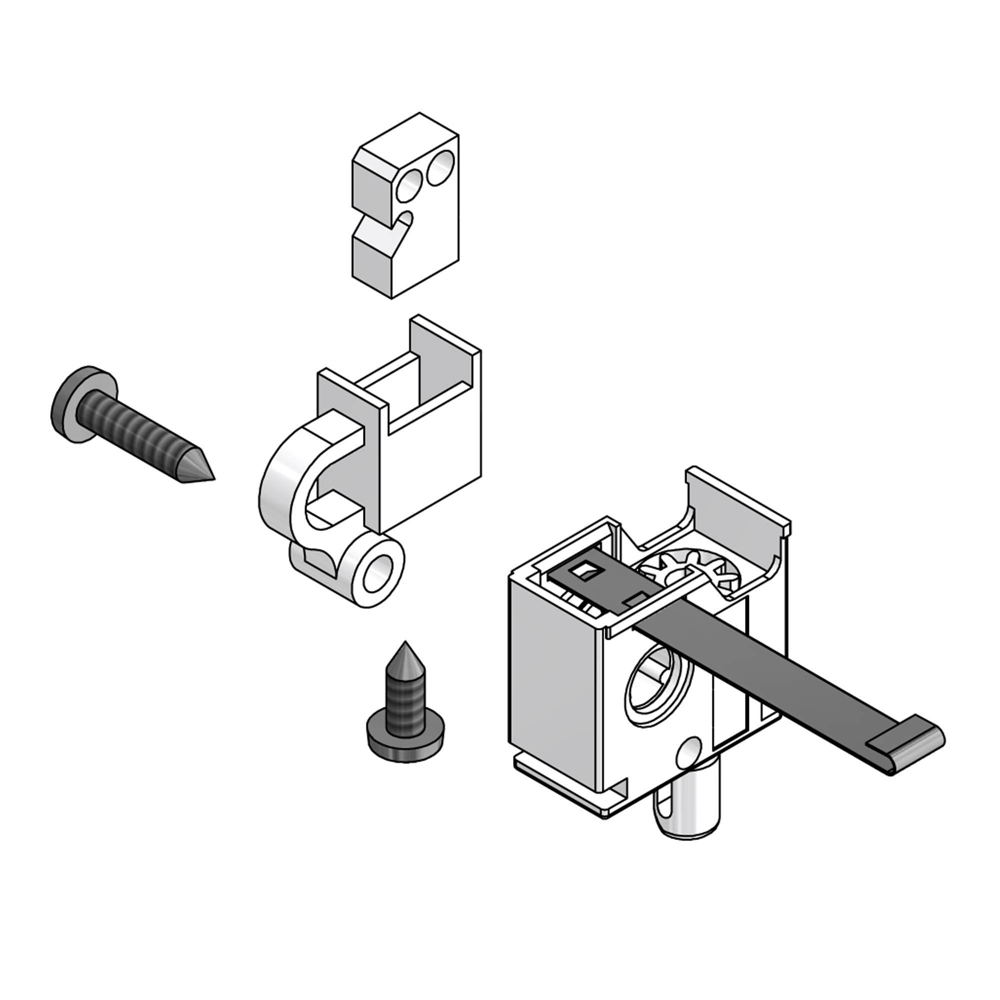 LEAD CARRIER TRUCK AND CORD LOCK LH ASSEMBLED | Louvolite
